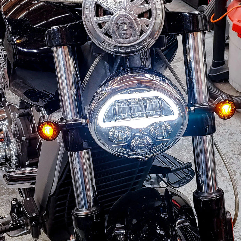 JOKER MACHINE LED Turn Signals - Black with Amber LEDs - 05-250-AB ...