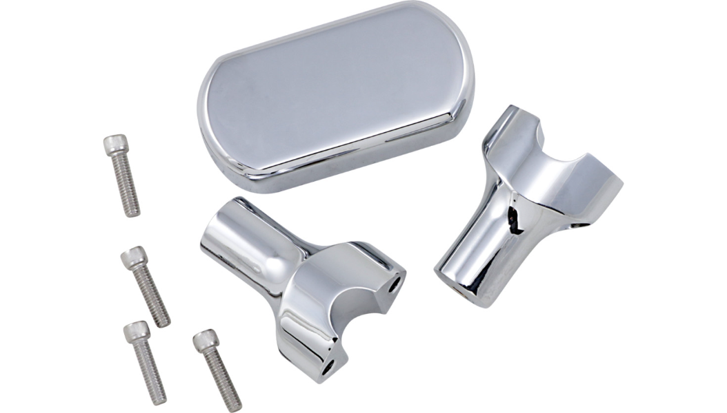 LA CHOPPERS THREE PIECE RISER KIT 1" MOUNT 3" RISE CHROME HD - LA-7442 ...