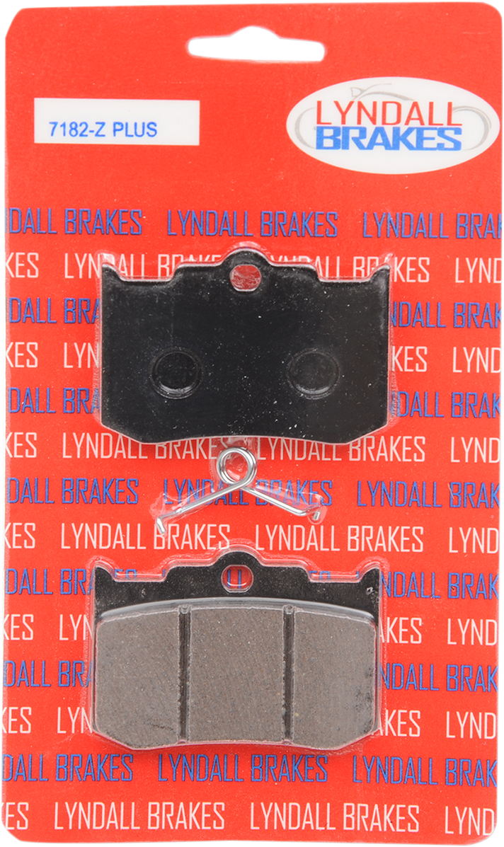LYNDALL RACING BRAKES LLC Z-Plus Brake Pads - PM Calipers 7182-Z+ ...