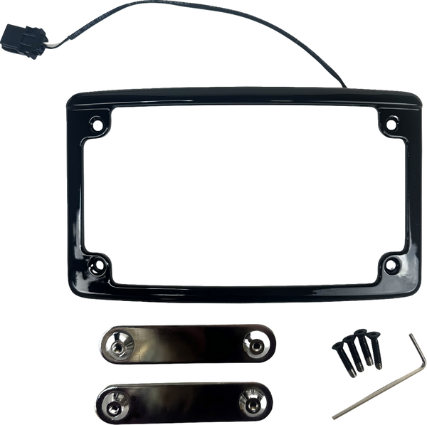 CUSTOM DYNAMICS License Plate Frame - LED - Black - FL '23-'25 - LPF-R ...