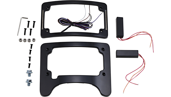 CUSTOM DYNAMICS License Plate Frame/Turn Signal Eliminator - Black - F ...