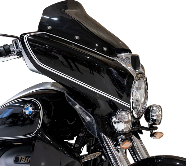KLOCK WERKS Flare Windshield - 14-1/2" - Dark Smoke - BMW R18 '22-'24 ...