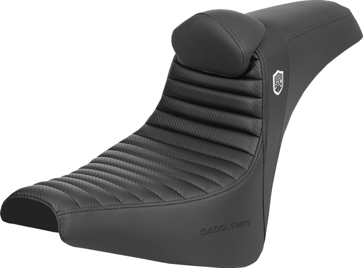 SADDLEMEN Pro Series SDC Performance Seat with Backrest - Tuck-n-Roll ...