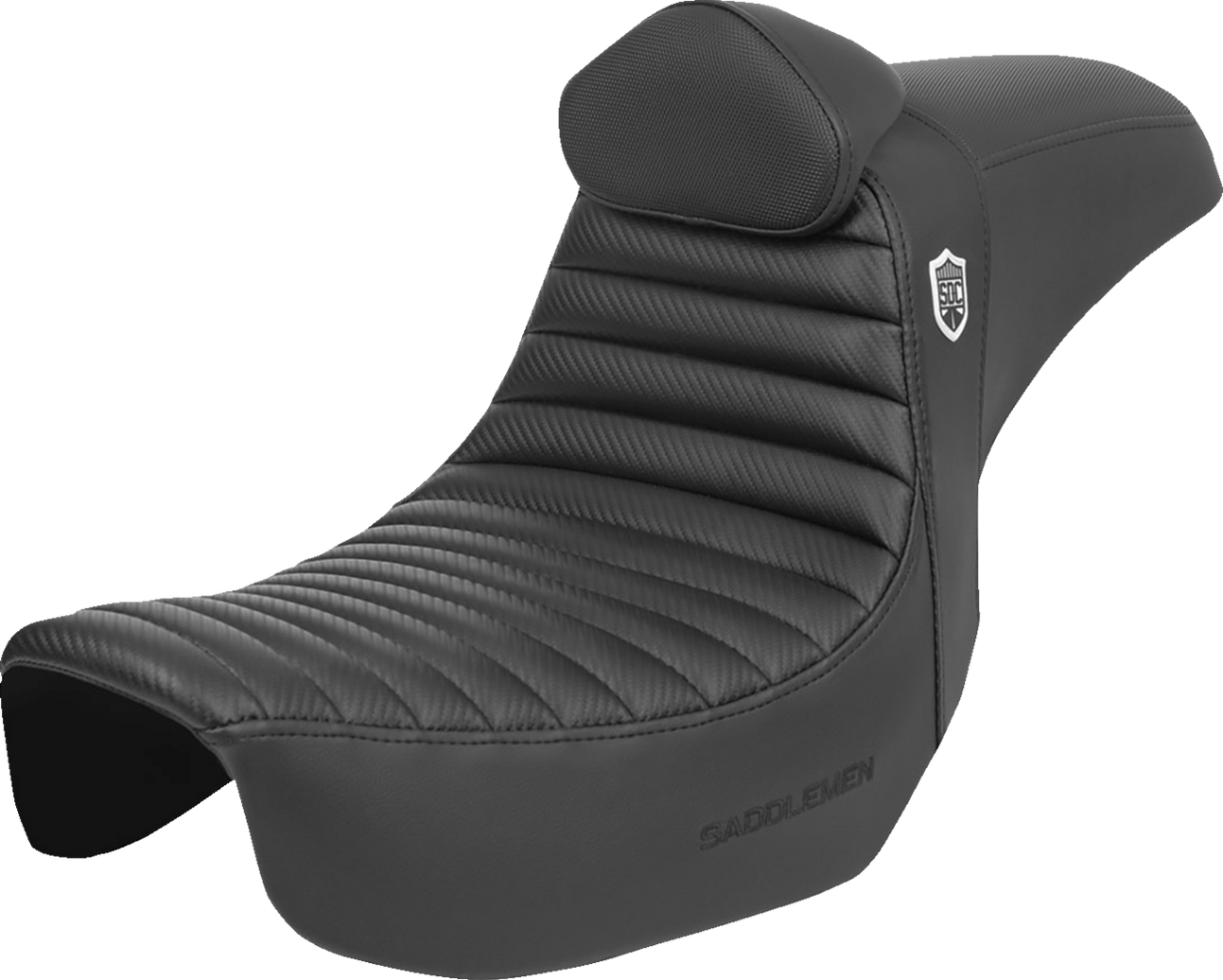 SADDLEMEN Pro Series SDC Performance Seat with Backrest - Tuck-n-Roll ...