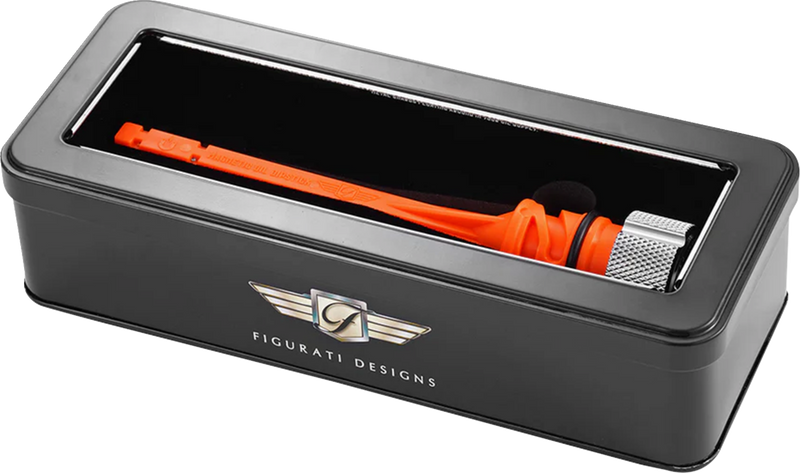 FIGURATI DESIGNS Magnetic Oil Dipstick - Knurled - Silver - M8 Softail ...