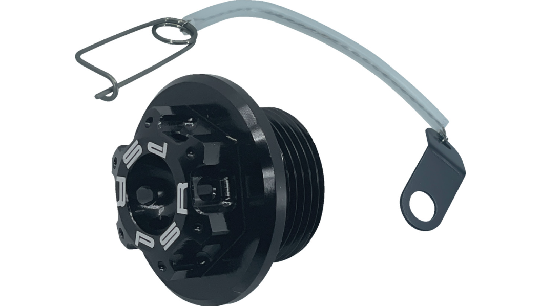 PSR Oil Cap Kit - Black - M25 x 1.5 - Aprilia '09-'16 - 00-01315-22 ...