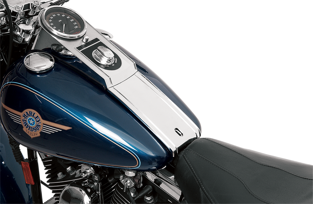 DRAG SPECIALTIES Dash Panel - Chrome - Fat Bob - Softail '84-'99 - 15 ...