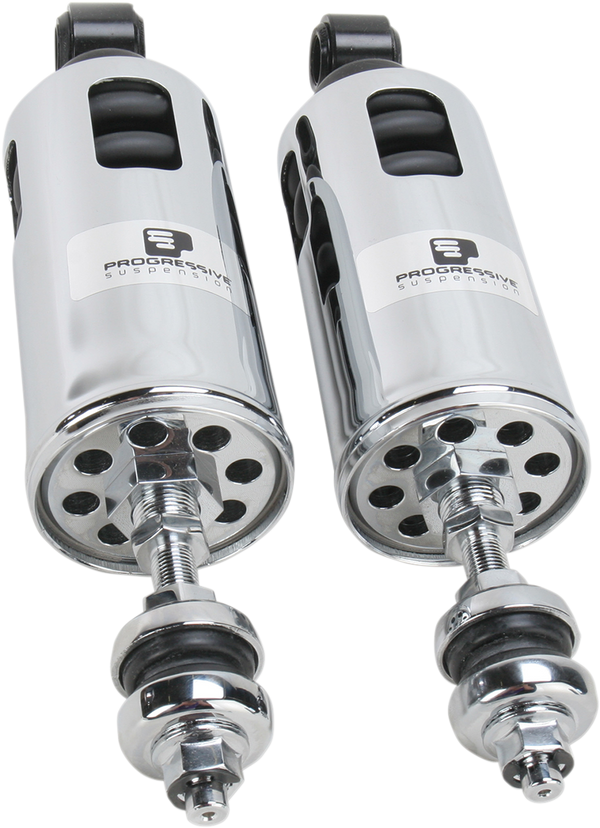 PROGRESSIVE SUSPENSION 422 Series Adjustable Shocks - Chrome - Harley ...