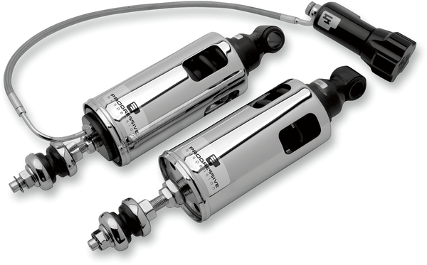 PROGRESSIVE SUSPENSION 422 Series Shocks with Rap - Chrome - Harley-Da ...