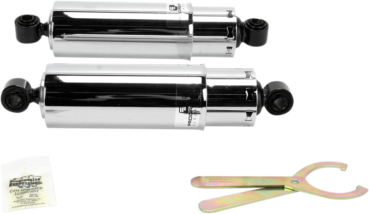 PROGRESSIVE SUSPENSION 412 Series Shock - 11" - Standard - Chrome ...