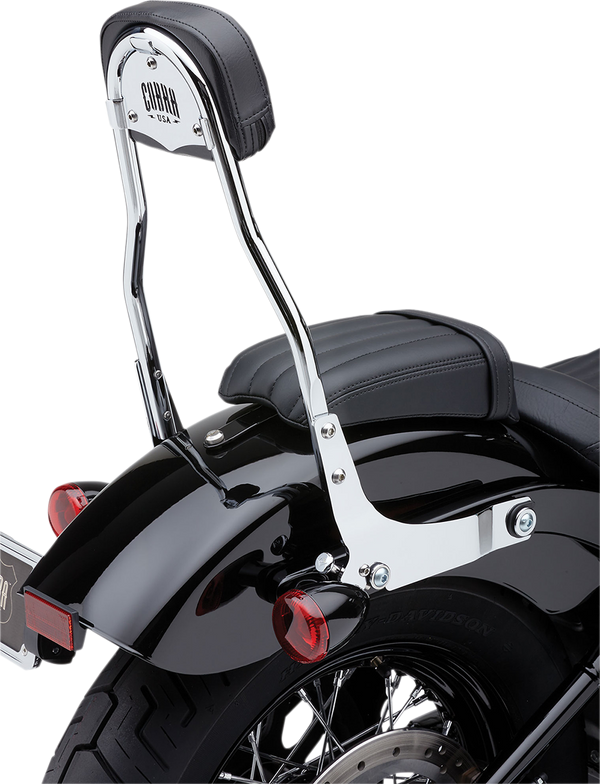 COBRA Backrest Kit - 14" - Chrome - '18-'20 FXLR - 602-2009 ...