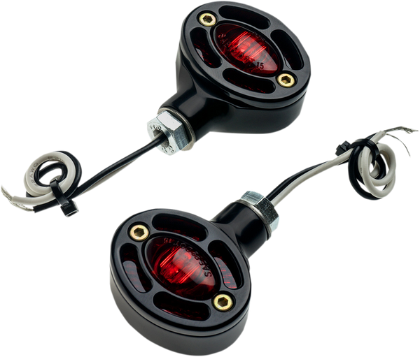 JOKER MACHINE LED Turn Signals - Black with Red LEDs - 05-250-RB ...