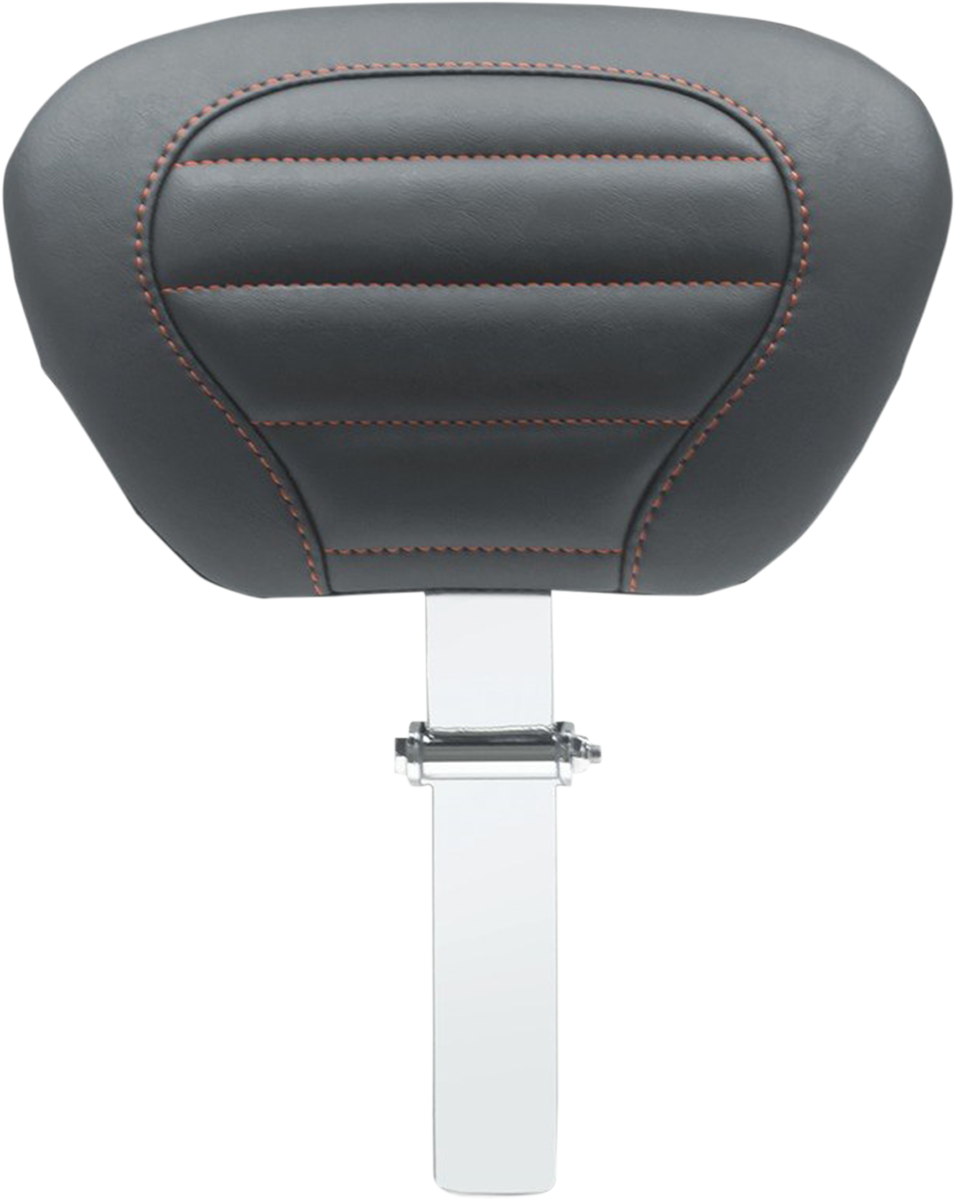 MUSTANG Deluxe Touring Removable Driver Backrest - Black W/American Be ...