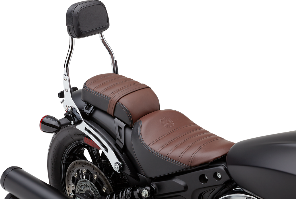 COBRA Detachable Backrest - Mini - Chrome - Indian '18-'22 Bobber 502 ...