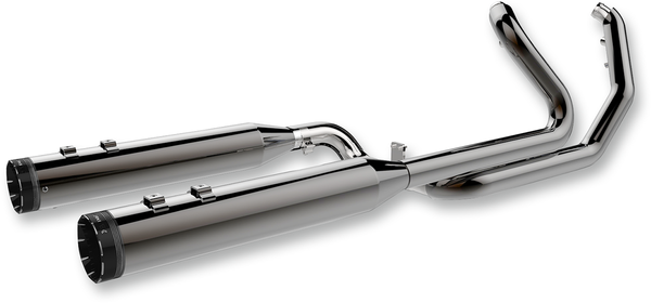 KHROME WERKS 2-into-2 Dominator Exhaust System with 4-1/2" Mufflers ...