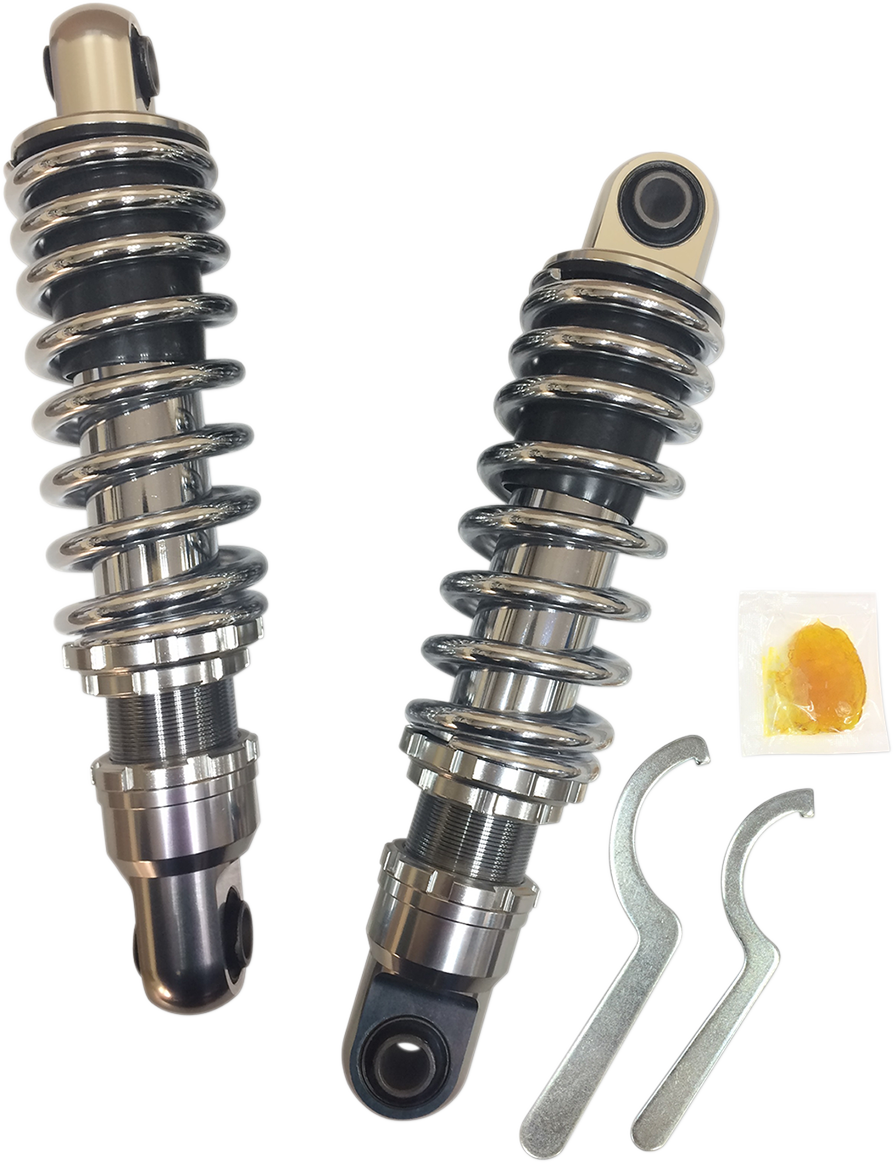 DRAG SHOCKS Premium Shock - Chrome - 10.5" - Harley-Davidson - Dyna FX ...