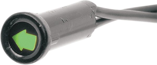 DRAG SPECIALTIES Snap-In Indicator Light - Turn - Black Bezel - 160901 ...